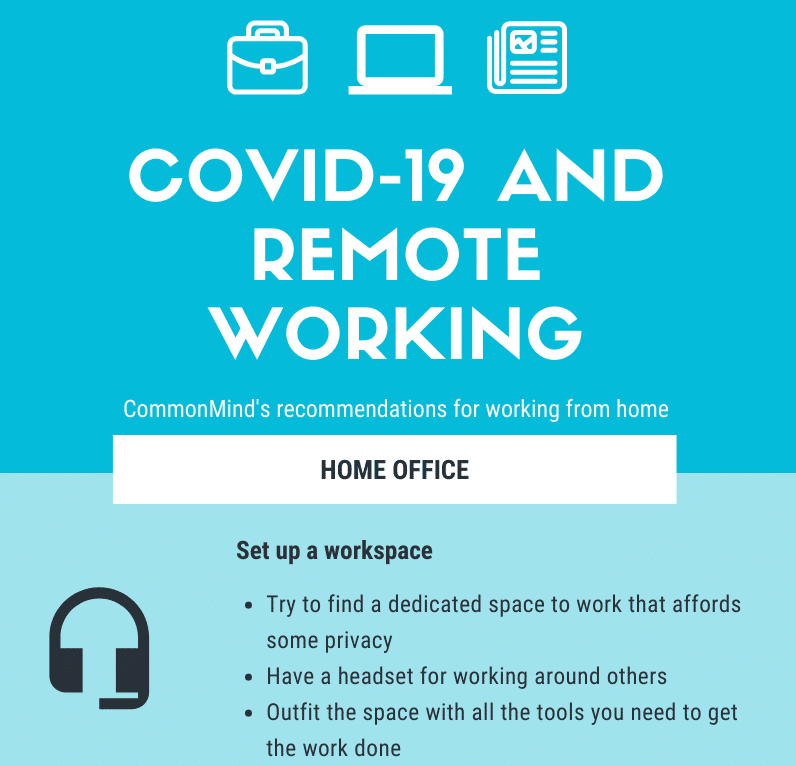 COVID-19 Remote Work Tips by CommonMind
